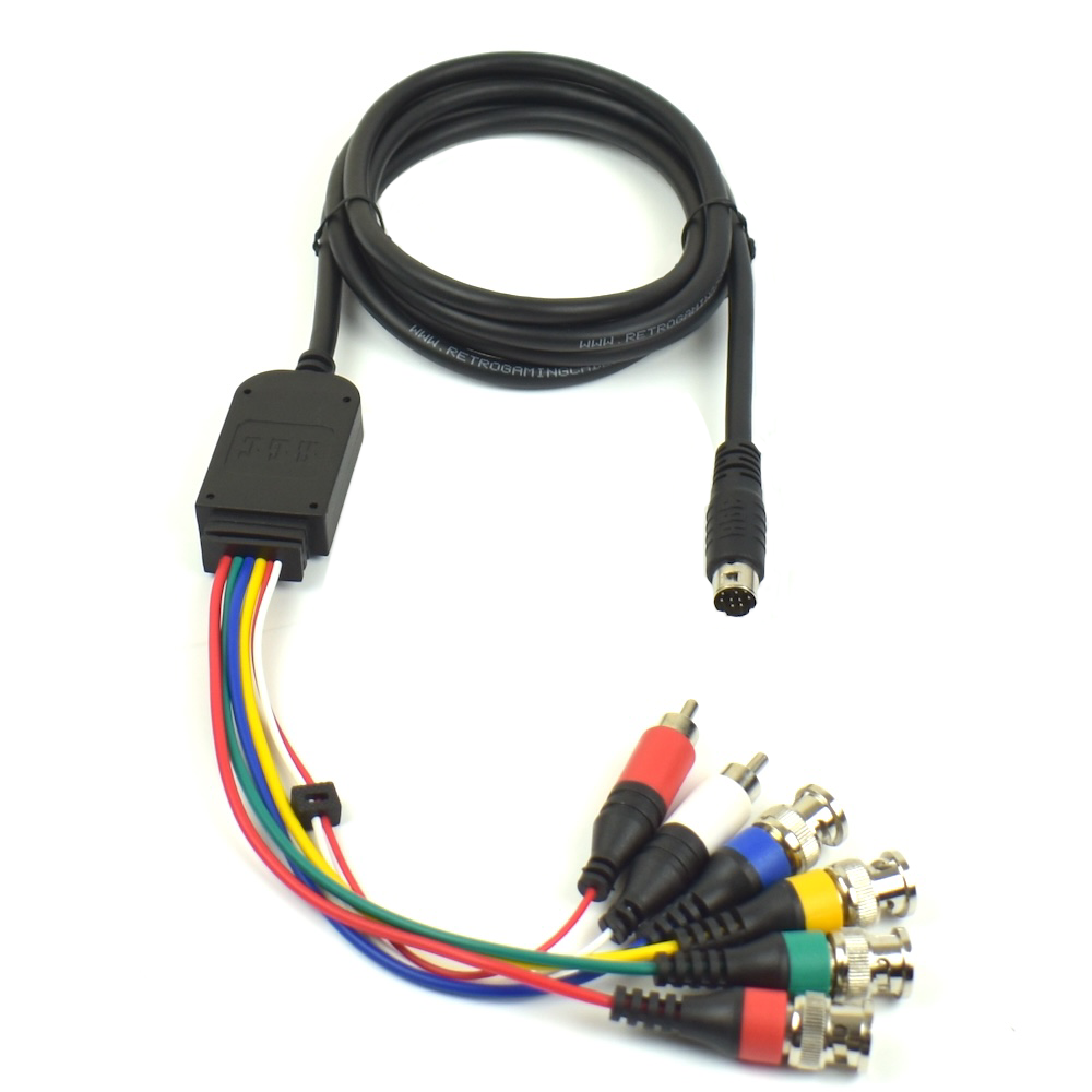 Sega Mega Drive 2 Genesis 2 32X NTSC PAL CSYNC PACKAPUNCH RGB BNC cable