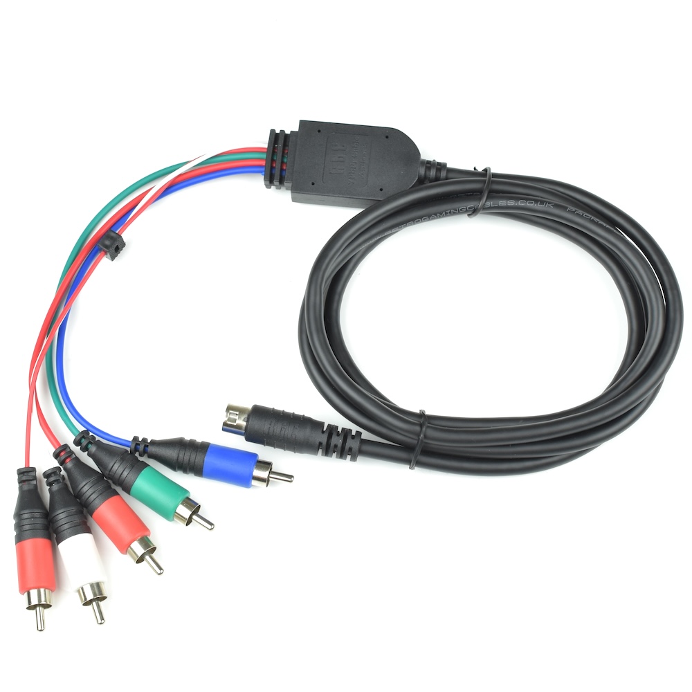 Sega Mega Drive 2 / Genesis 2 stereo sound Component YPbPr cable