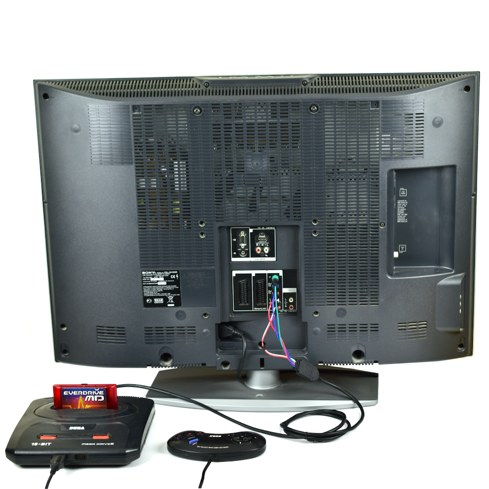 Sega Mega Drive 2 / Genesis 2 stereo sound Component YPbPr cable