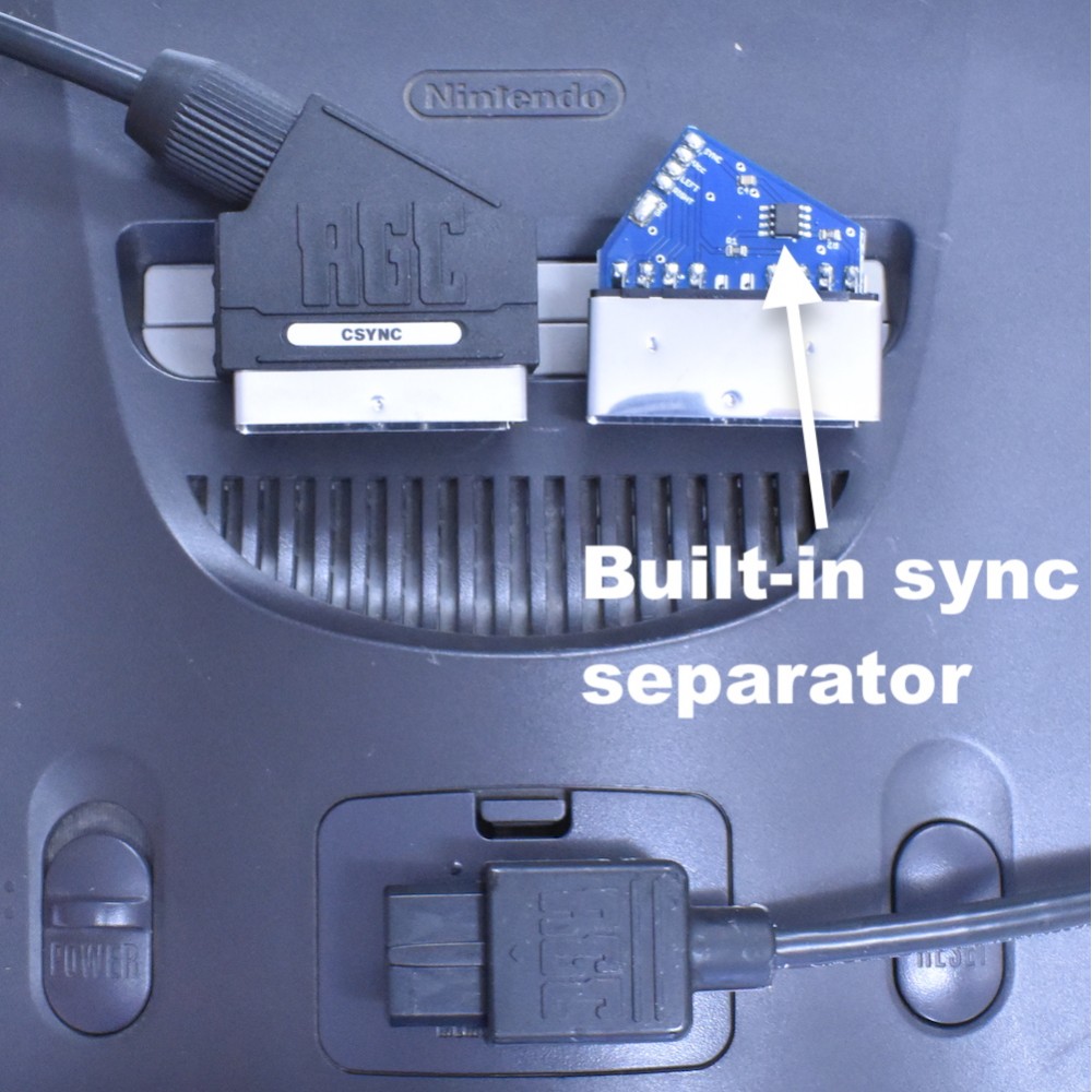 Nintendo N64 RGB SCART sync on luma