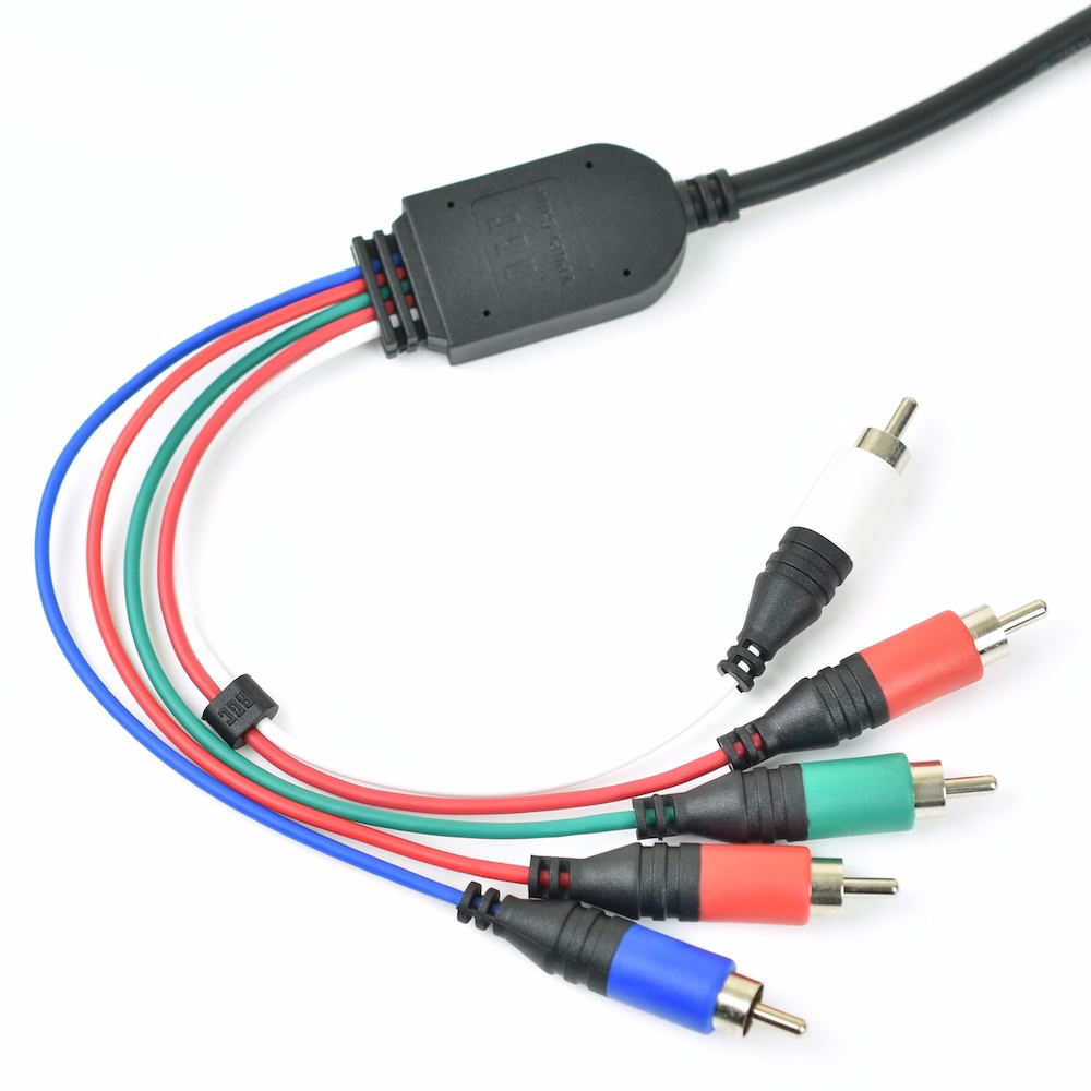 Sega Dreamcast Component YPbPr cable powered by RetroTink