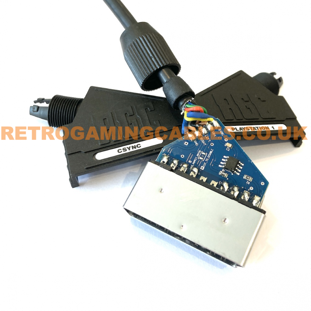 Sony Playstation 1 PS1 PSX RGB SCART cable PACKAPUNCH