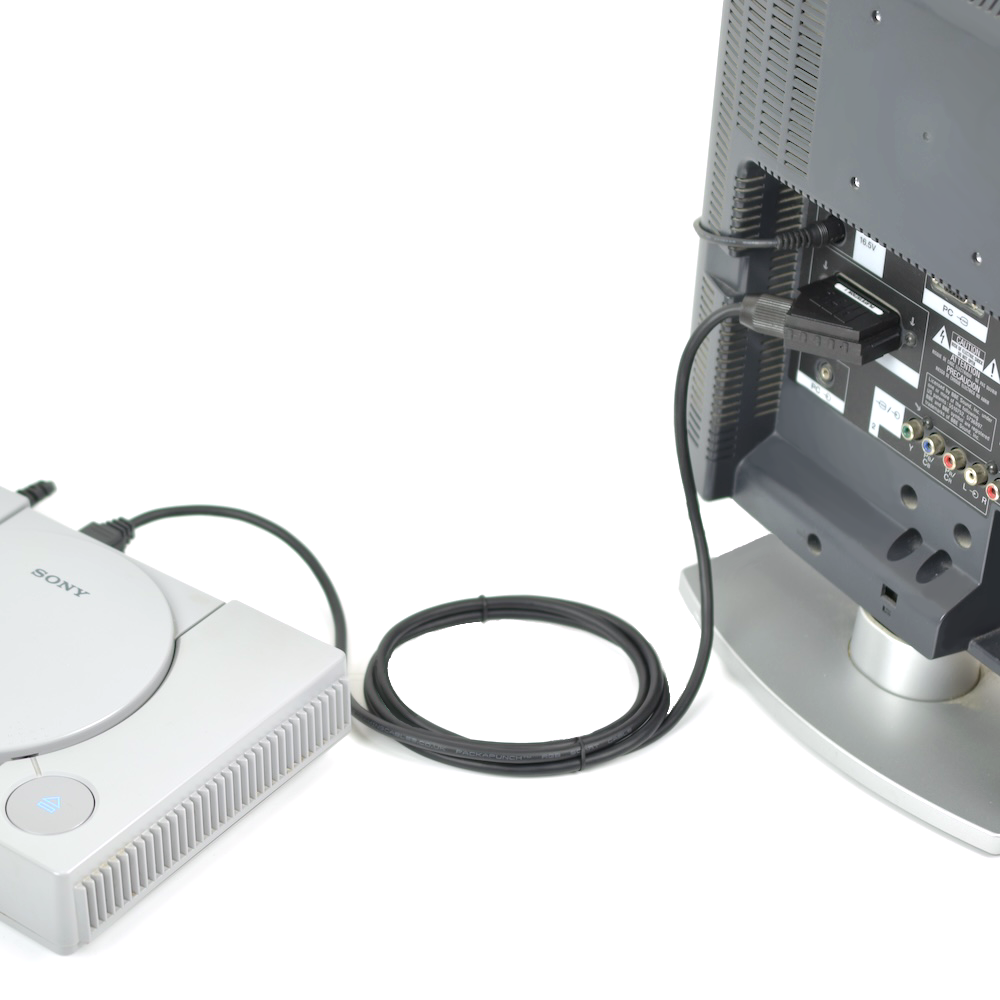 Sony Playstation 1 PS PS1 PS2 PS3 PSX RGB SCART cable