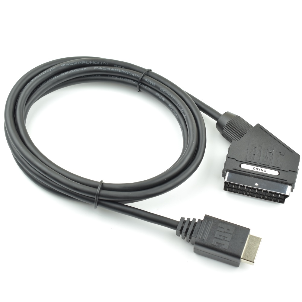 Sony Playstation 1 PS1 PSX RGB SCART cable PACKAPUNCH