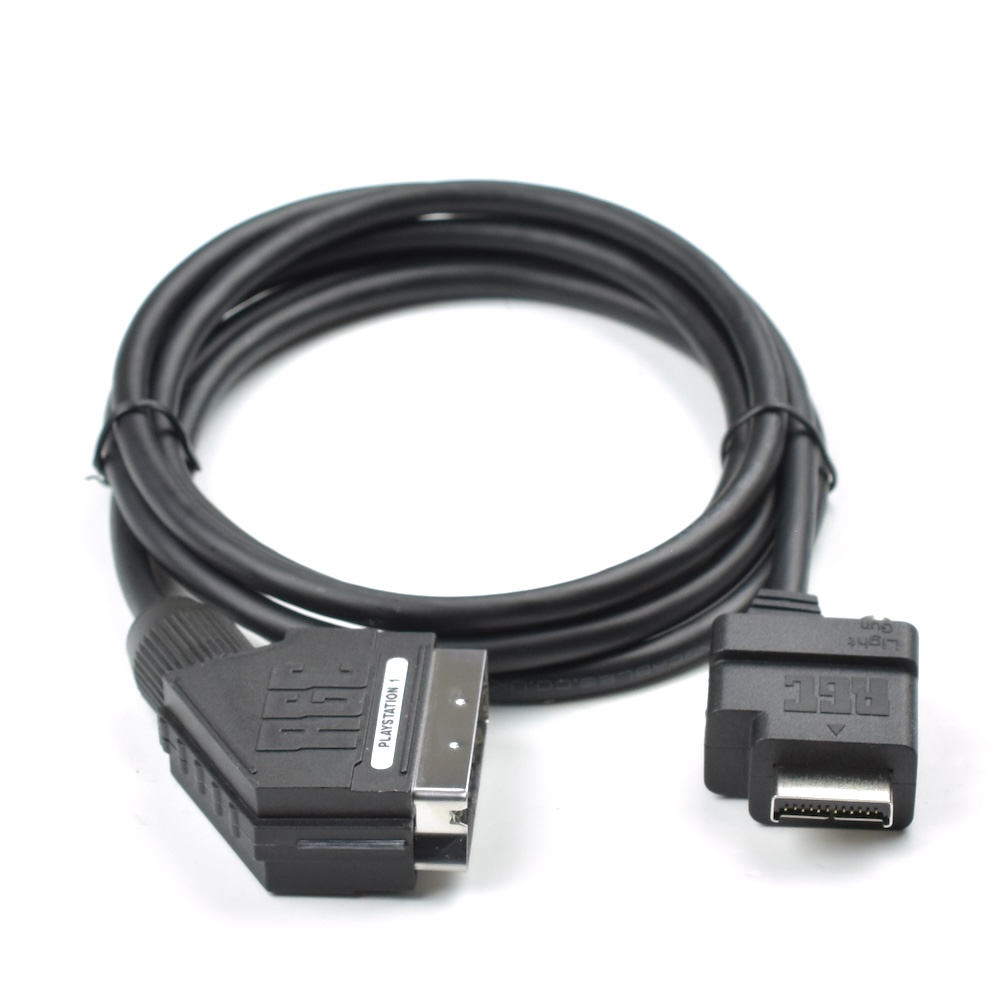 Sony Playstation 1 PS1 slim RGB SCART cable PACKAPUNCH