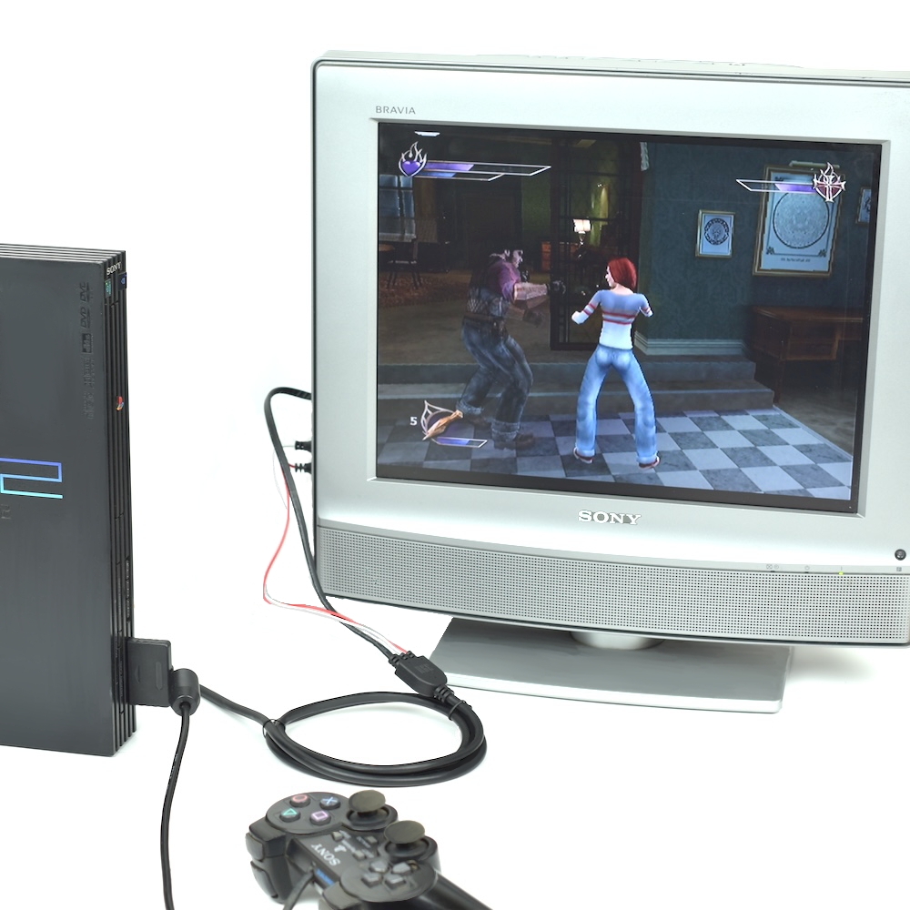 Sony PlayStation 1 2 3 s-video cable PAL NTSC