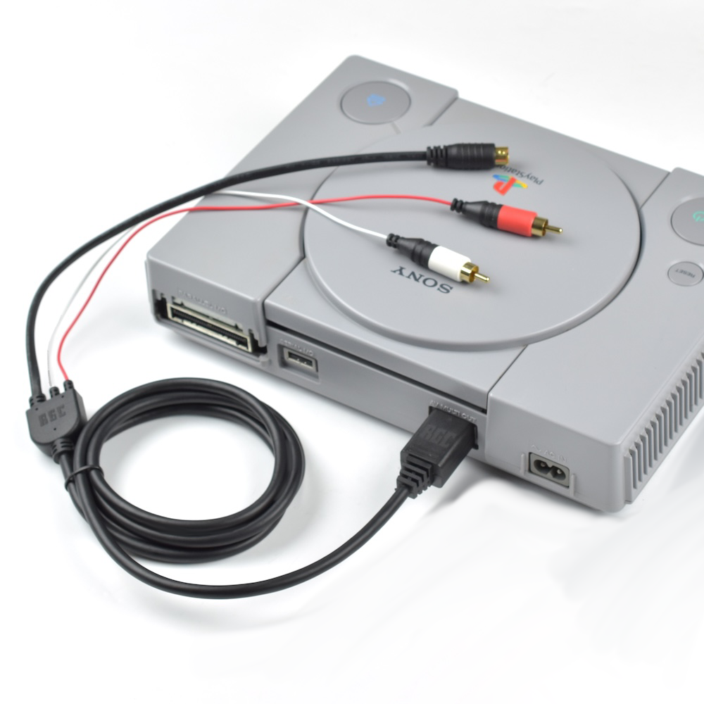 Sony PlayStation 1 2 3 s-video cable PAL NTSC