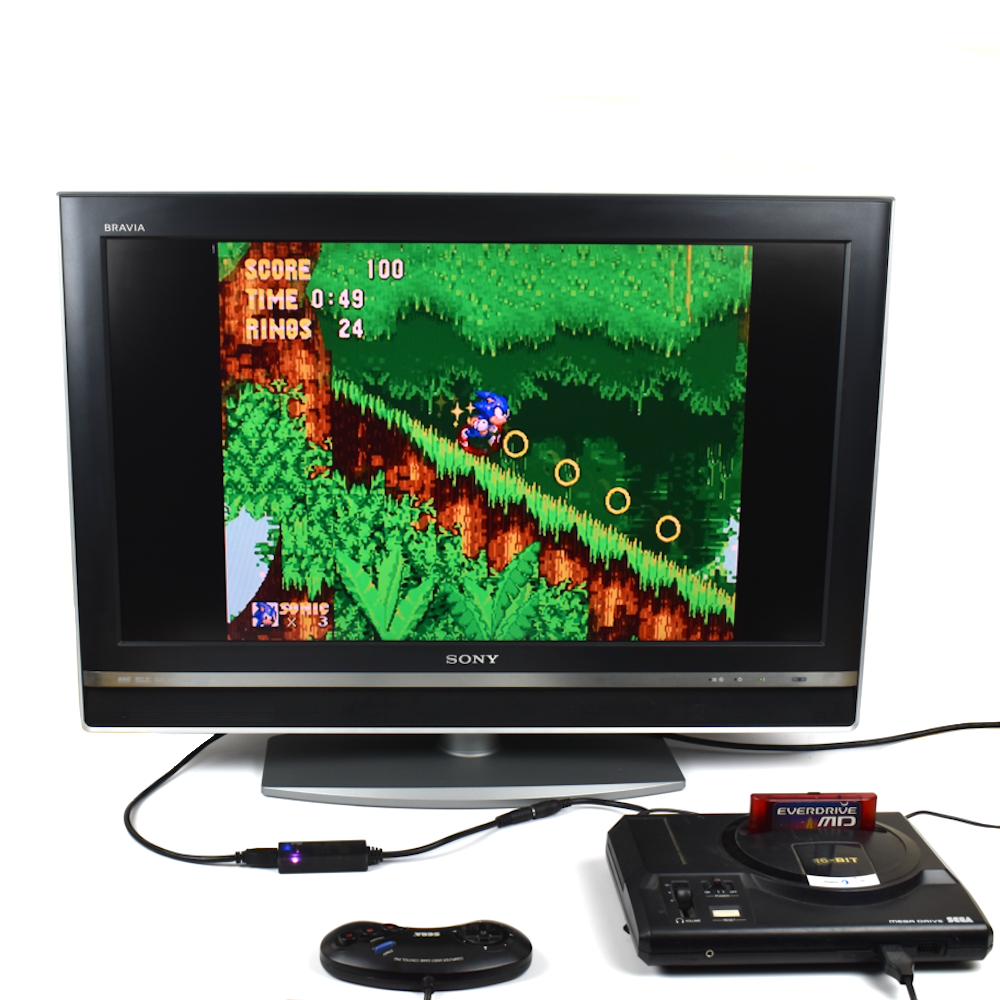 Sega Mega Drive 2 Genesis 2 HD RAD2X 480p cable