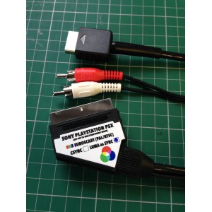 Sony Playstation 1 2 3 PS PS1 PS2 PS3 PSX RGB SCART cable