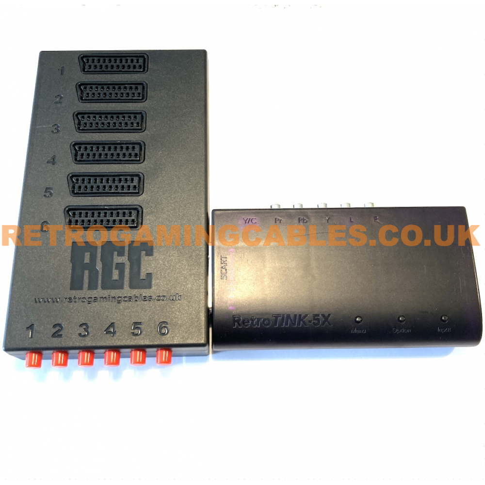 RetroTink 5X-Pro six input SCART switch