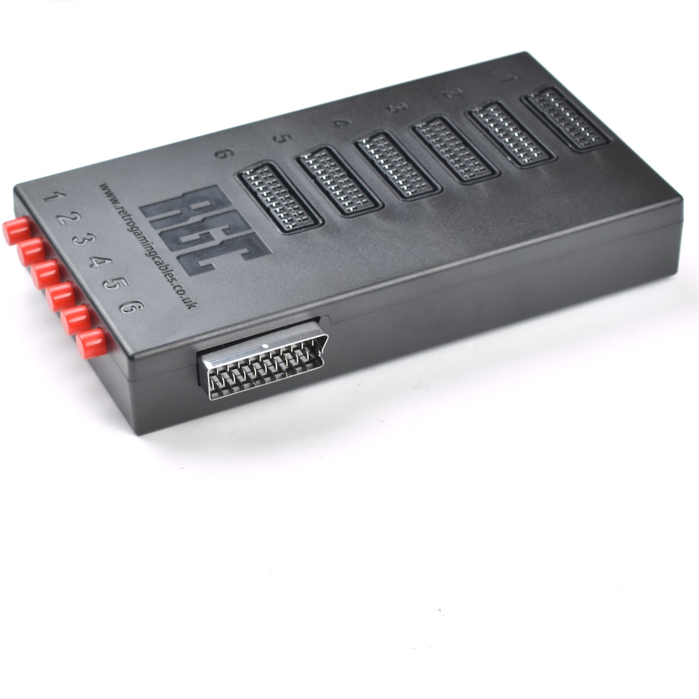 RetroTink 5X-Pro six input SCART switch