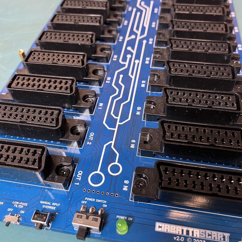 Automatic 16 sixteen input 2 two output SCART switch switching box ...