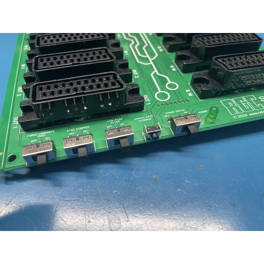 Automatic 16 sixteen input 2 two output SCART switch switching box ...