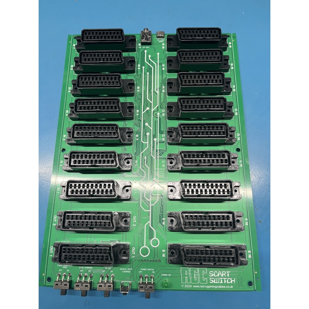 Automatic 16 sixteen input 2 two output SCART switch switching box ...
