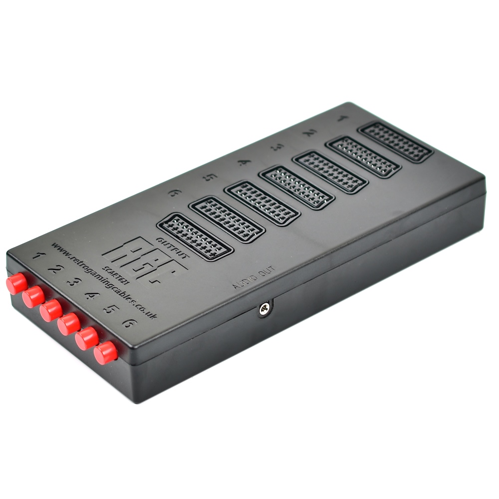 six input one output SCART switcher switching box