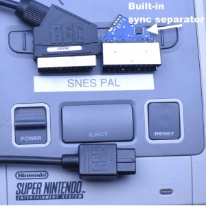 RGB SCART cables wired for Composite sync CSYNC LM1881 sync separator