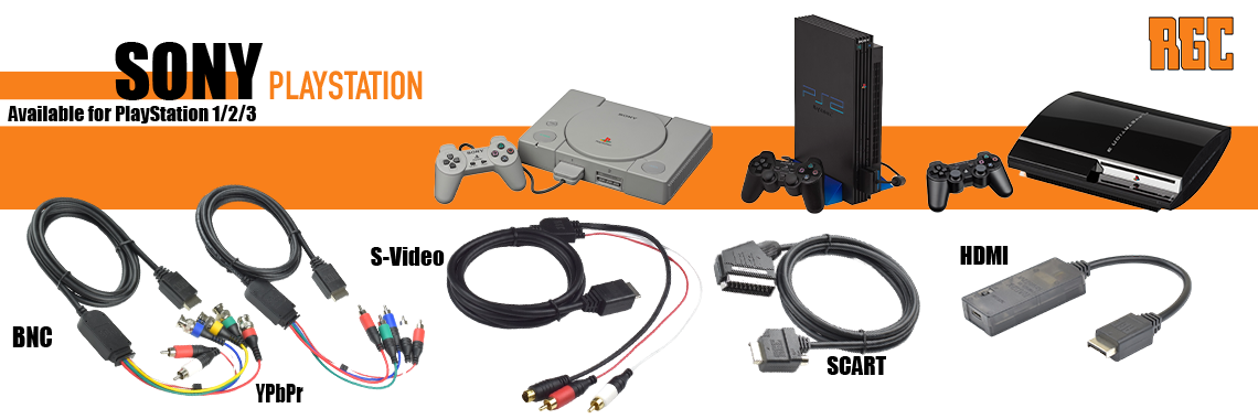 Sony Playstation 2 PS2 PSX RGB SCART cable PACKAPUNCH CSYNC