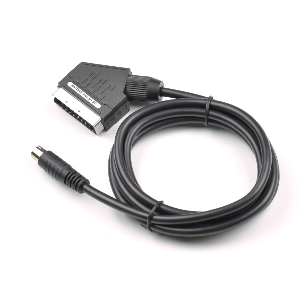 Sega Saturn RGB SCART NTSC PAL PACKAPUNCH cable CSYNC