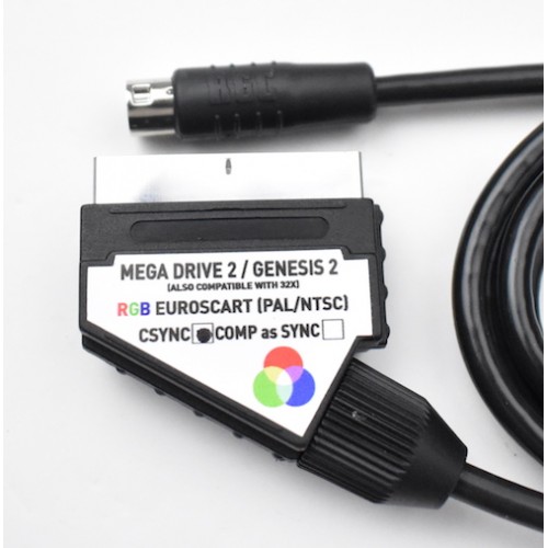 Sega Mega Drive 2 RGB SCART Megadrive 2, CDX 32X, dbGrafx Booster TTP ...