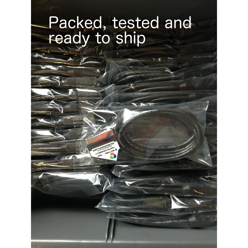 Sony Playstation 1 PS PS1 PS2 PS3 PSX RGB SCART cable