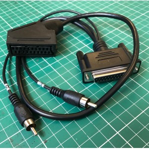 EuroSCART to BNC adapter cable