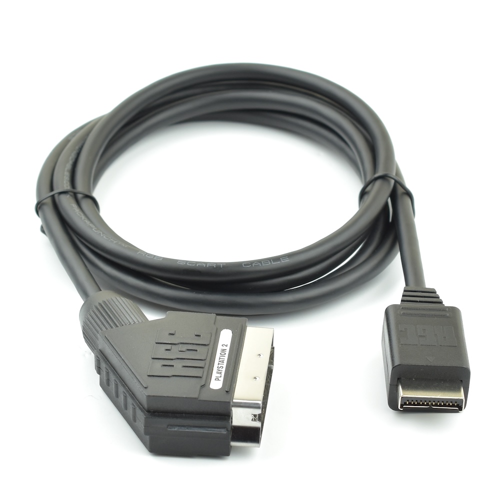 Sony Playstation 2 PS2 PSX RGB SCART cable PACKAPUNCH Sync on luma