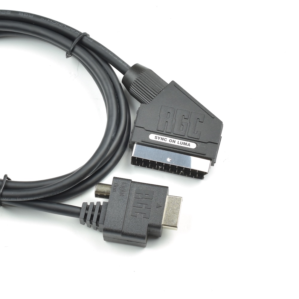 PS2 RGB SCART cable PACKAPUNCH sync on luma light gun GUNCON