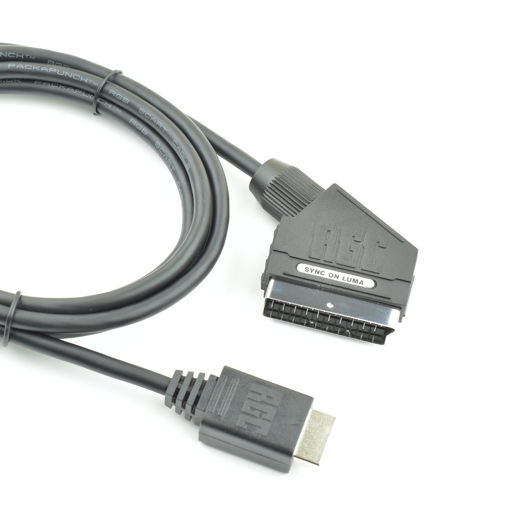Sony Playstation 2 PS2 PSX RGB SCART cable PACKAPUNCH Sync on luma