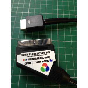 Sony Playstation 1 2 3 PS PS1 PS2 PS3 PSX RGB SCART cable