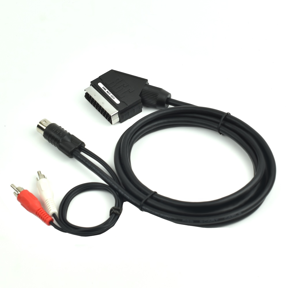 SNK Neo Geo CD CDZ RGB SCART cable CSYNC
