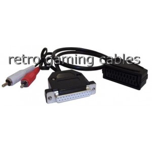 EuroSCART to BNC adapter cable